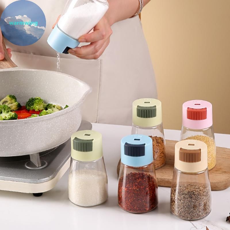 Warmwing 1 PC 0.5g ครัวในครัวเรือนประเภทกดเชิงปริมาณ Air-Tight แก้วใสเครื่องมือห้องครัวขวดควบคุม ...