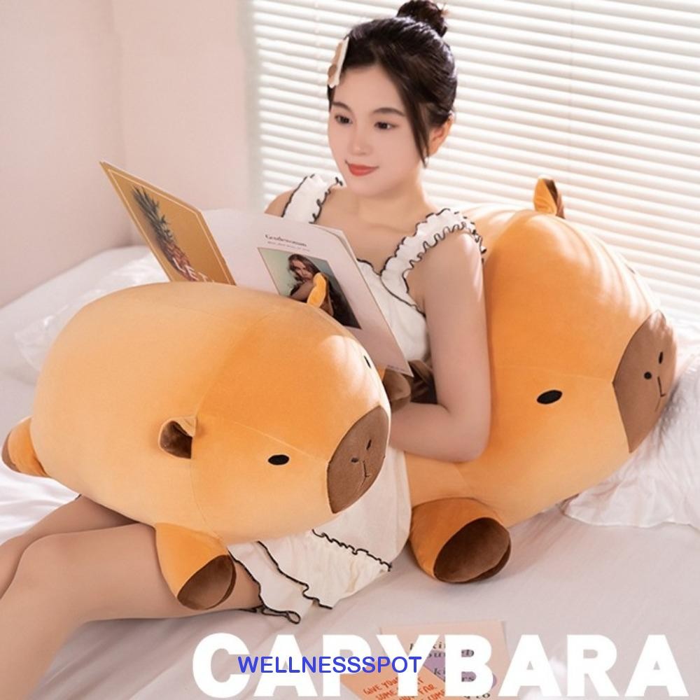 Wellnessspot ตุ๊กตา Capybara ตุ๊กตาการ์ตูนจําลอง Capybara ของเล่นตุ๊กตา, เด็กมาพร้อมกับตุ๊กตาปุย ...