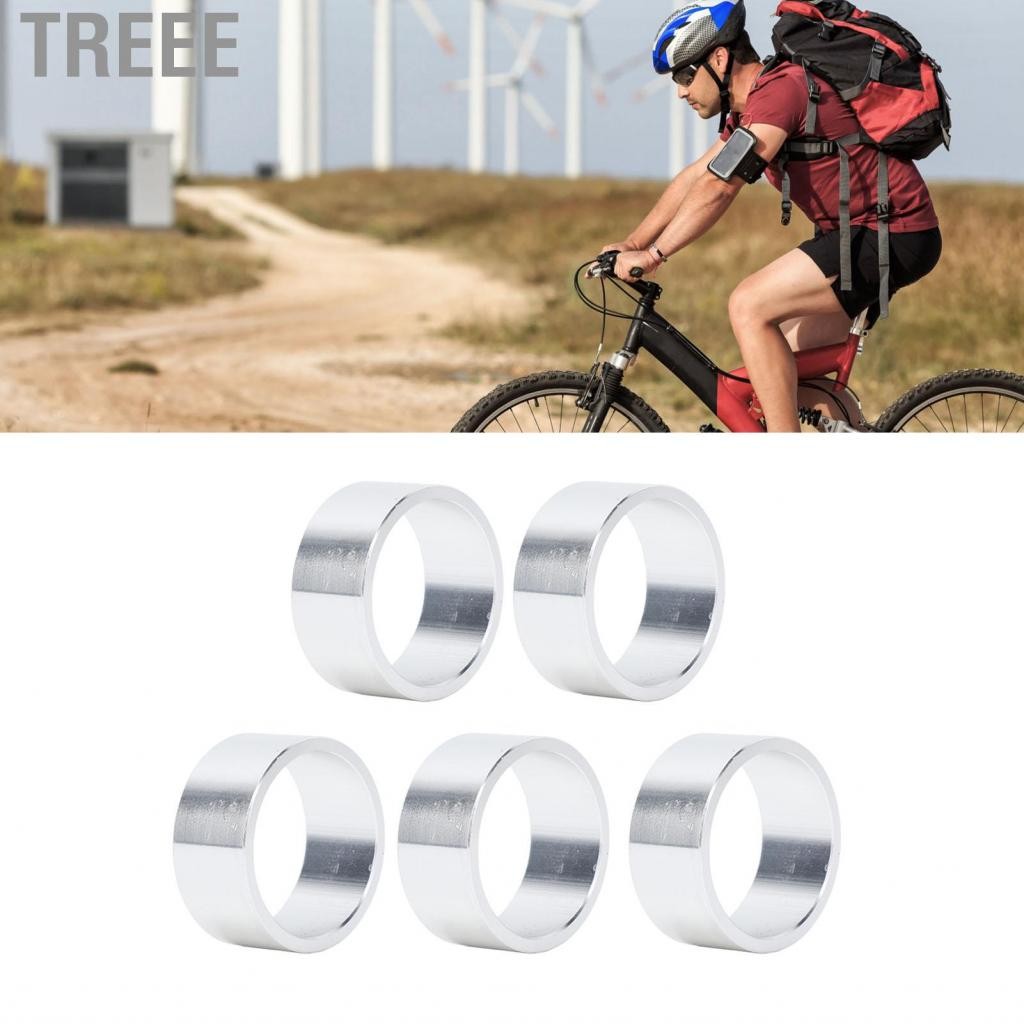 Treee ใหม่ 5 ชิ้นชุดหูฟัง Spacer Handlebar Stem Spacers เกลียวอลูมิเนียม BUN | Shopee Thailand