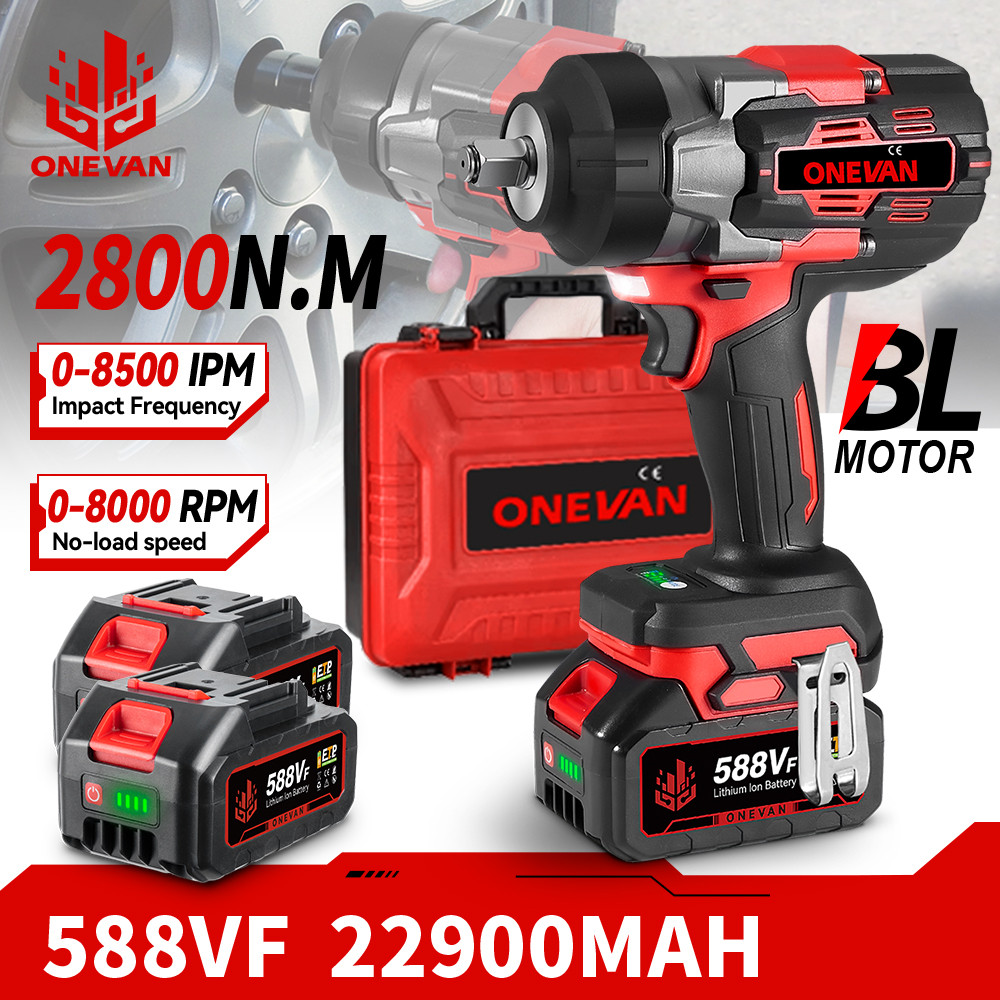 Brushless 2800NM ประแจผลกระทบไฟฟ้า 5 ความเร็ว 2800W ประแจไร้สาย Screwdrive เครื่องมือไฟฟ้า ...
