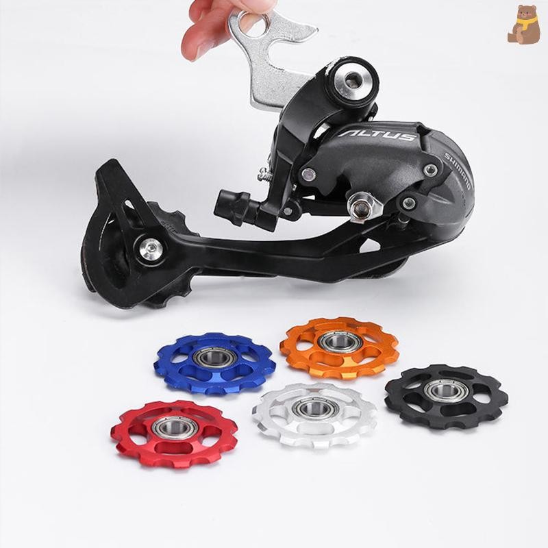[TA] 11T จักรยานด้านหลัง Derailleur ล้อเซรามิคแบริ่งรอก AL7075 Road Bike Guide Roller Idler TH ...