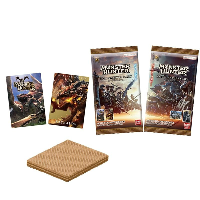 Monster Hunter 20th Anniversary Card Wafers Box (20 pieces) (Candy Toy ...