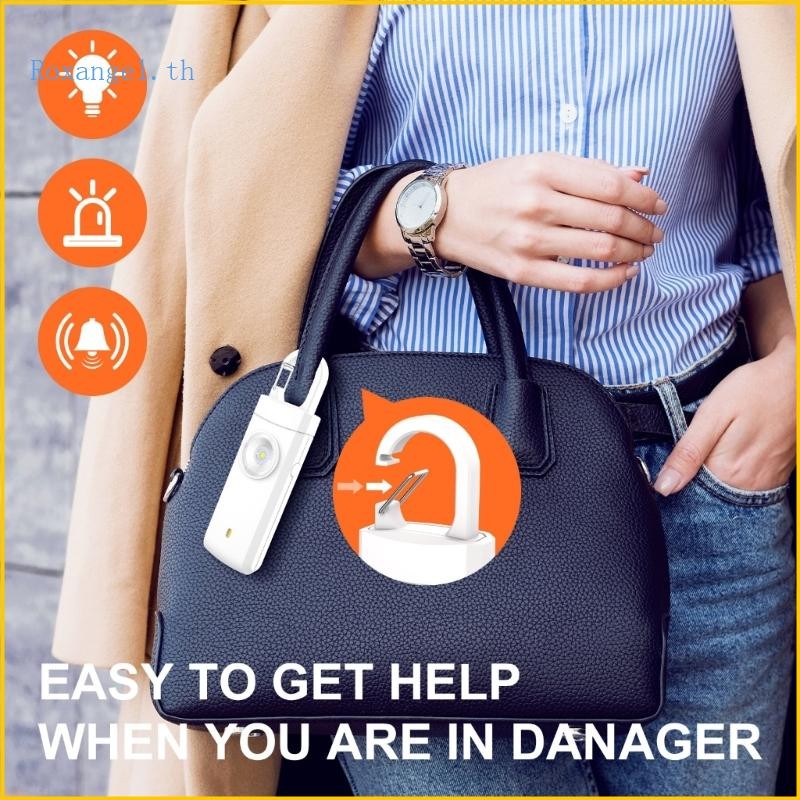 ROX 140dB Personals Safety Alarm ปลอดภัยสัญญาณเตือนภัยป้องกันพวงกุญแจ ...