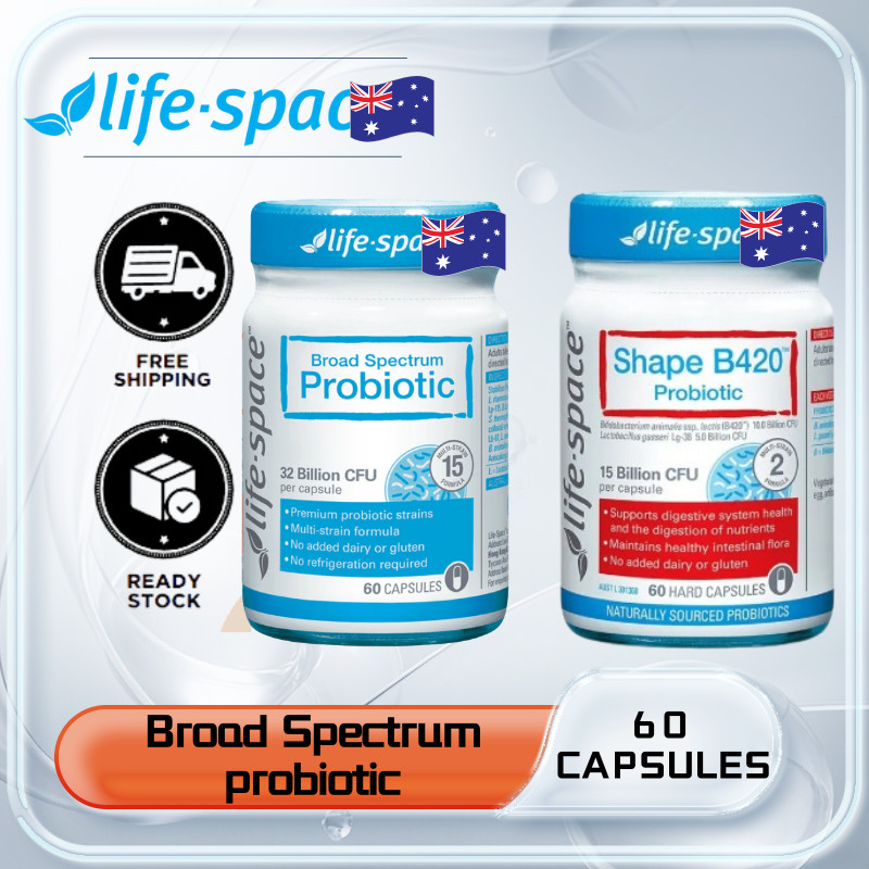 Life Space Probiotic Broad Spectrum โปรไบโอติกและรูปร่าง B420 ...