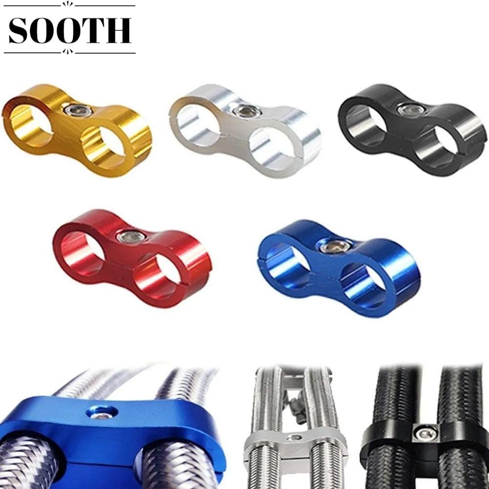 SOOTH Universal ท่อแยก, Braid ท่อ Clam Double Hole Oil Line Clamp ...