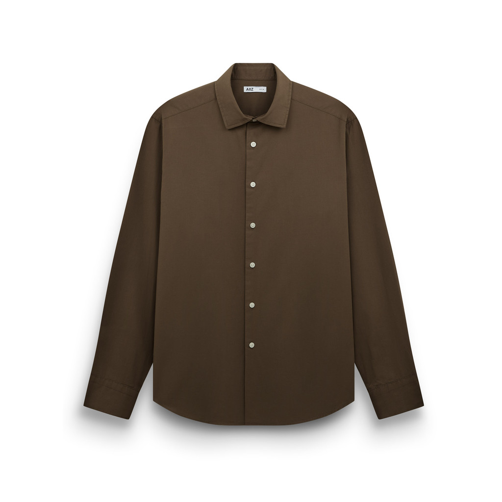 AIIZ (เอ ทู แซด) - AIIZ เสื้อเชิ้ตผู้ชายแขนยาว AIIZ Men's Textured ...