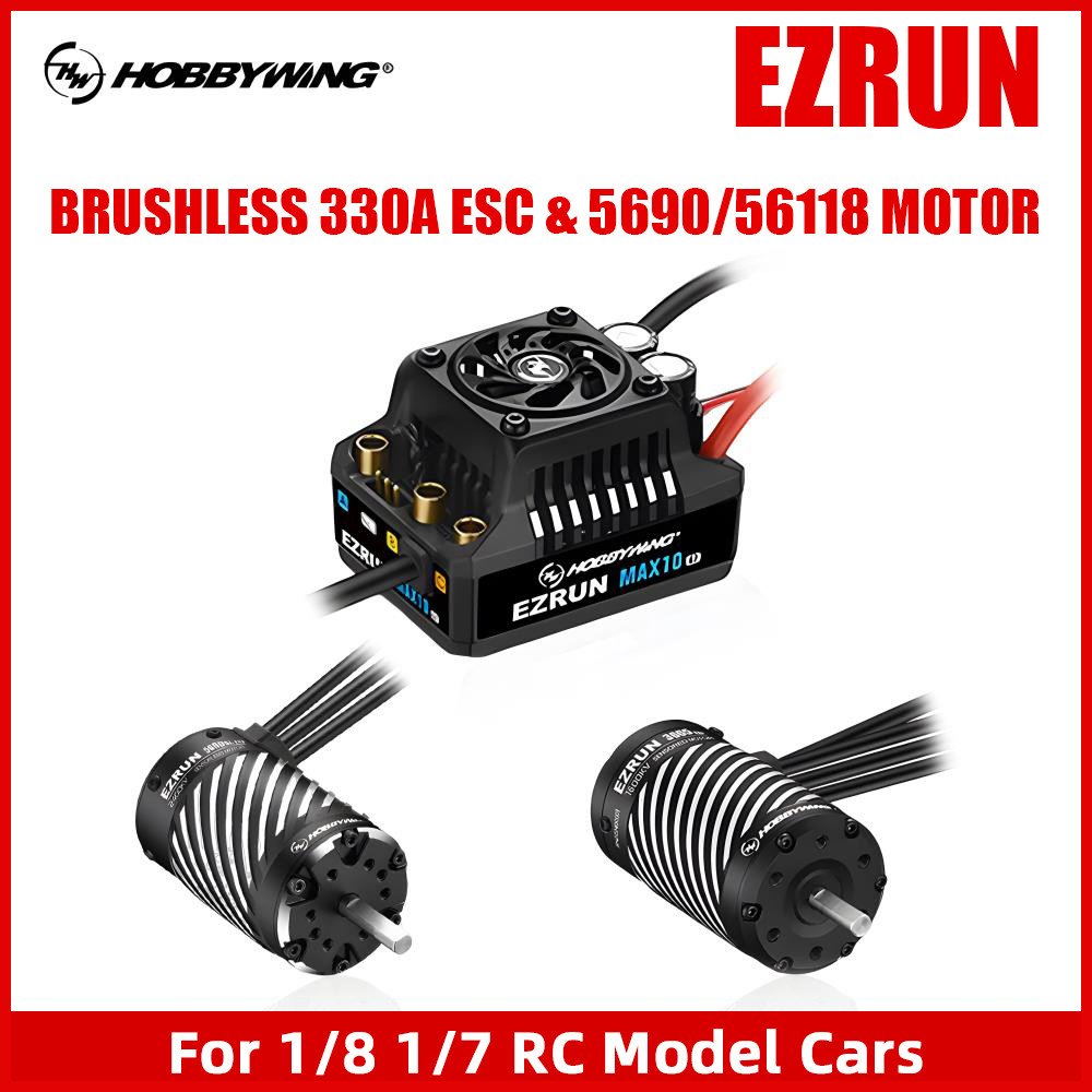 HOBBYWING EzRun ESC มอเตอร์ Combo Brushless Sensorless 330A ESC 6 V/7.4 ...