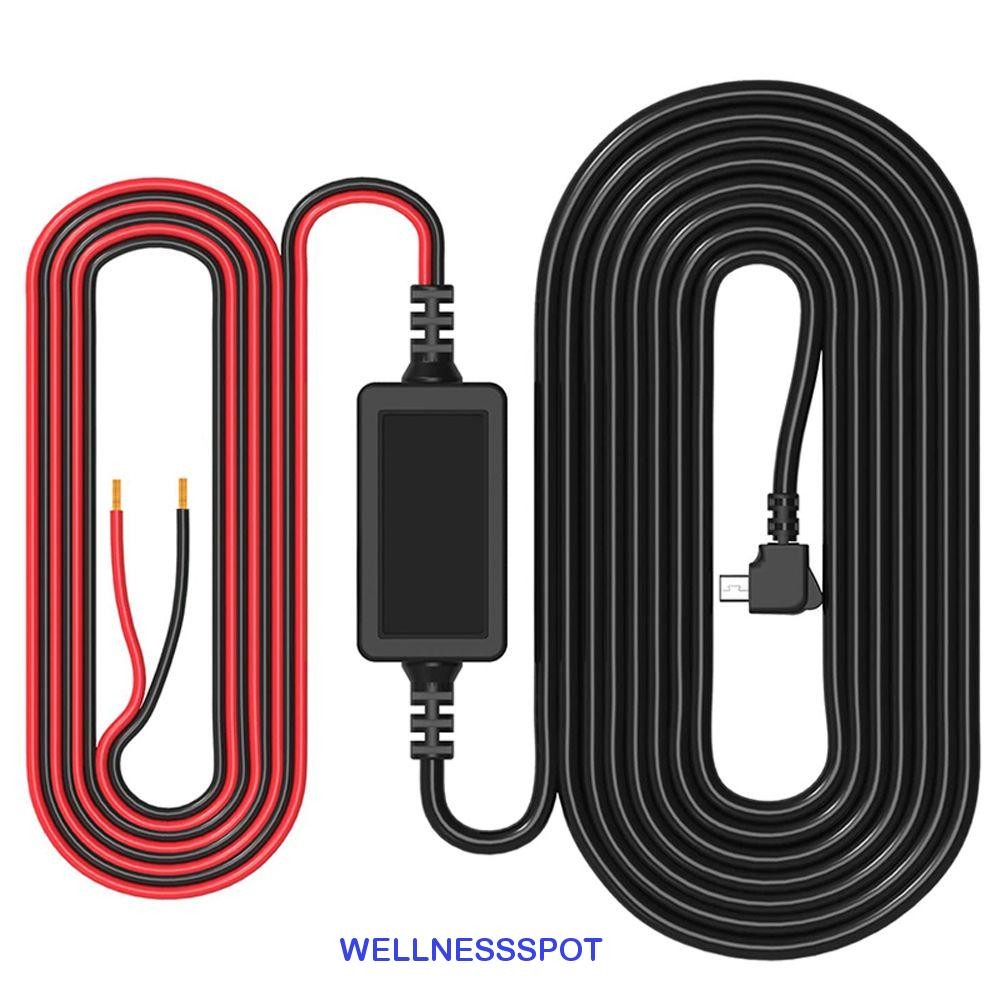 WELLNESSSPOT รถ Dash Cam สายไฟ 3.2 M Mini Micro Mirror DVR Hardwire ชุดสาย Dashcam กล้องอุปกรณ์ ...