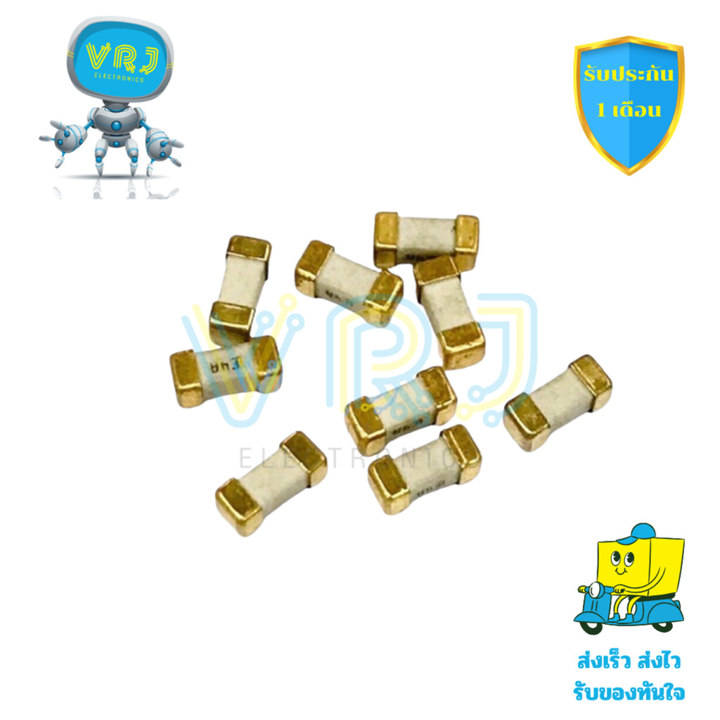 ฟิวส์ชิป SMD 1808 ขนาด 2x6mm แรงดัน 250V แพ็ค 10 ตัว ค่ากระแส 1A ถึง ...
