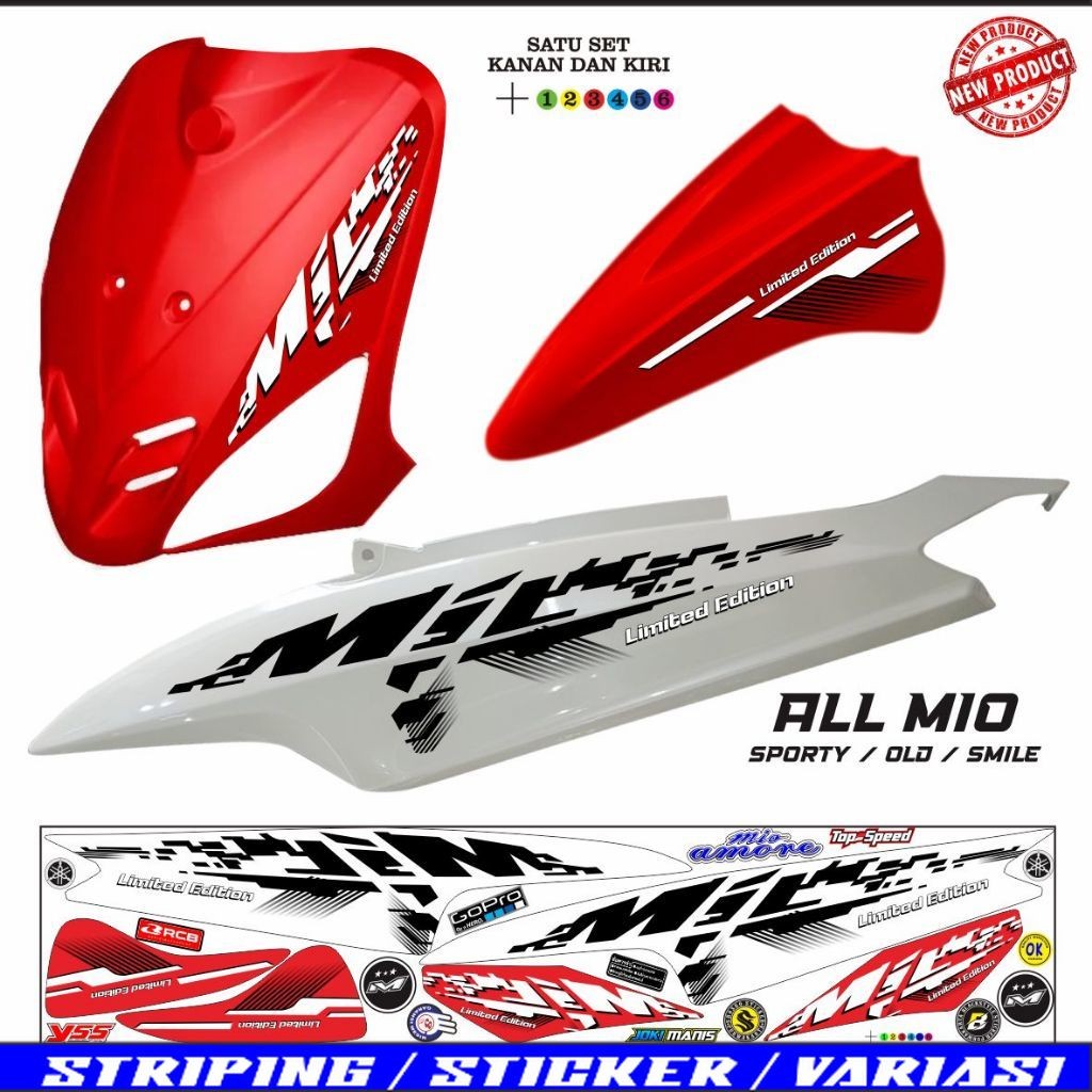 Mio OLD SMILE STRIPING VARIATIONS / MIO OLD MIO SMILE SPORTY MOTORCYCLE ...