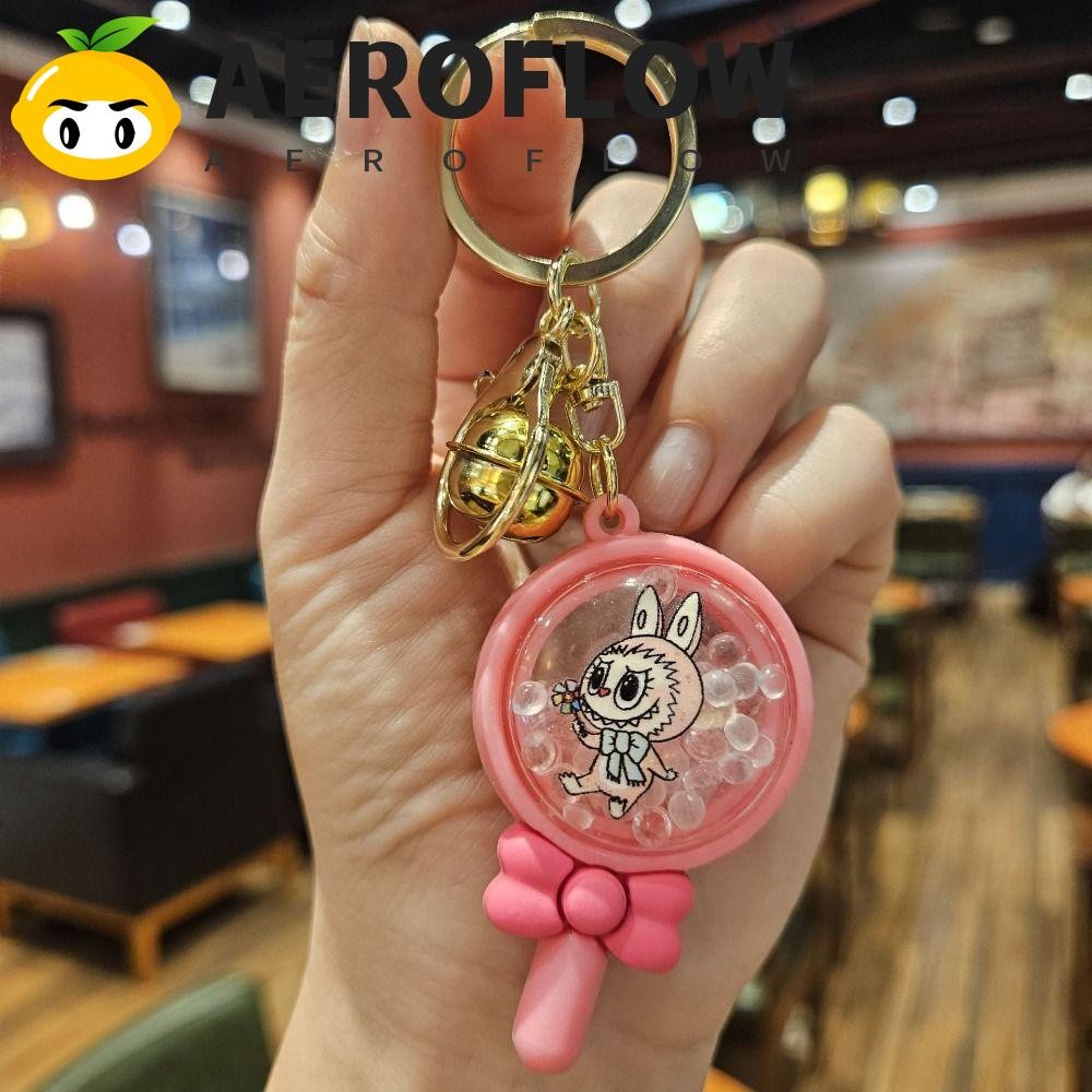 Aeroflow Labubu ตุ๊กตา, การ์ตูนโปร่งใส Labubu Lollipop จี้, แฟชั่นสี ...