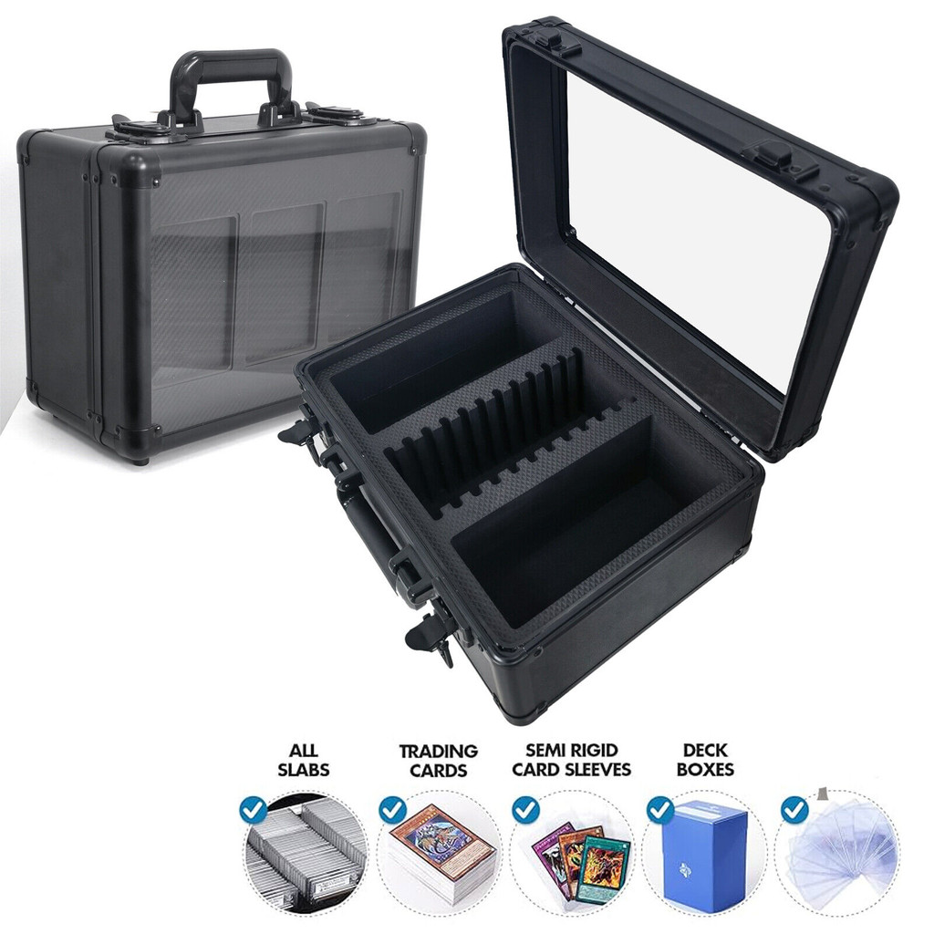 3-row Graded Card Storage Box Organizer เหมาะสําหรับ PSA Trading Card ...