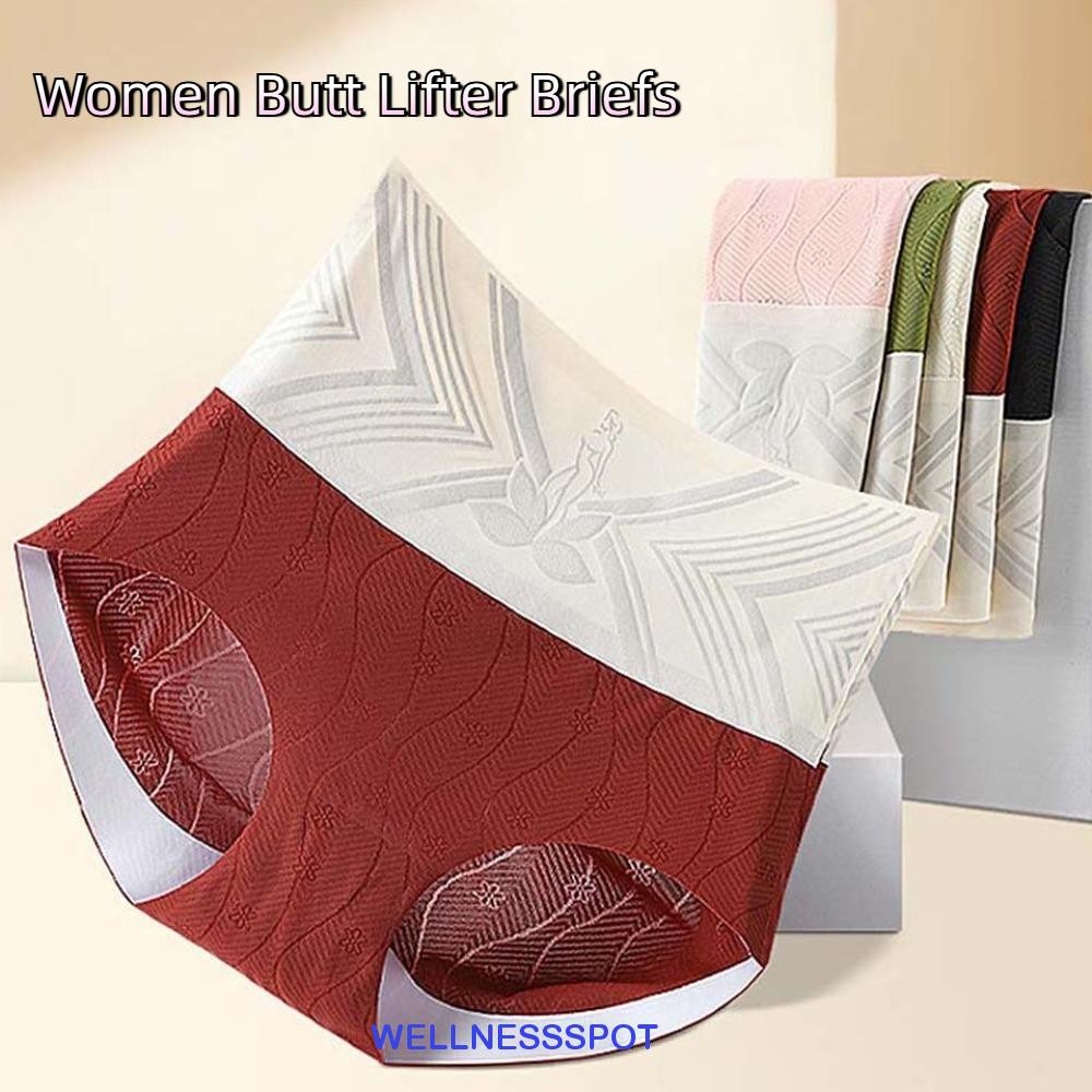 Wellnessspot ผู้หญิง Butt Lifter กางเกง, ผ้าไหมน้ําแข็งเอวสูงชุดชั้นในกระชับสัดส่วน, Casual ...