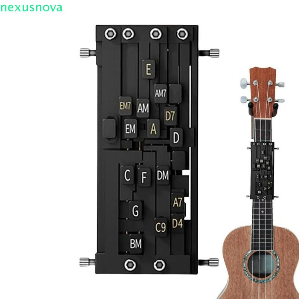 NEXUSNOVA Guitar Aid Chords Trainer, One-key Chord Presser Guitar Chord ...