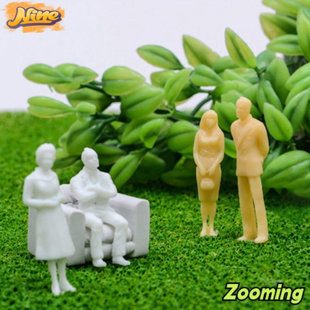 ZOOMING 200 ชิ้นสีขาว Miniature Figures พลาสติก ABS Human Scale Multi ...
