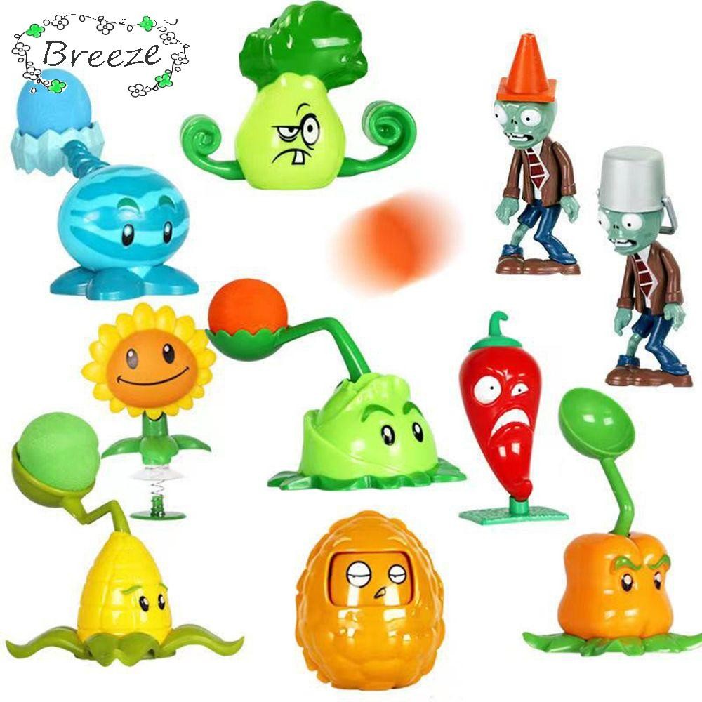BREEZE 10 ชิ้น/เซ็ตพืช VS Zombies ของเล่นเด็กตุ๊กตาของขวัญวันเกิดดอก ...