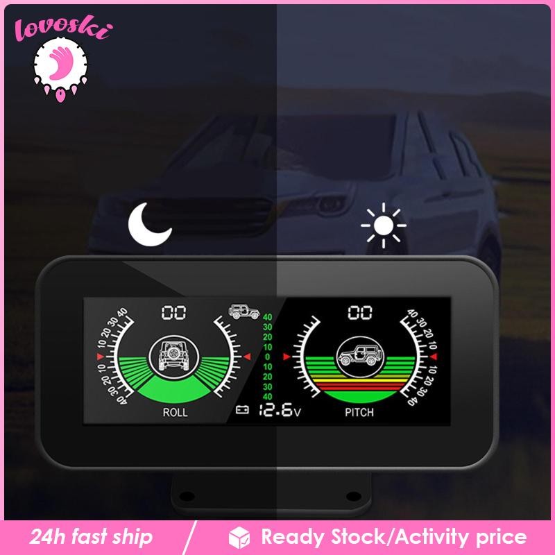 [Lovoski] รถมุม Slope Meter ดิจิตอล Inclinometer รถ Attitude Gauge รถ ...
