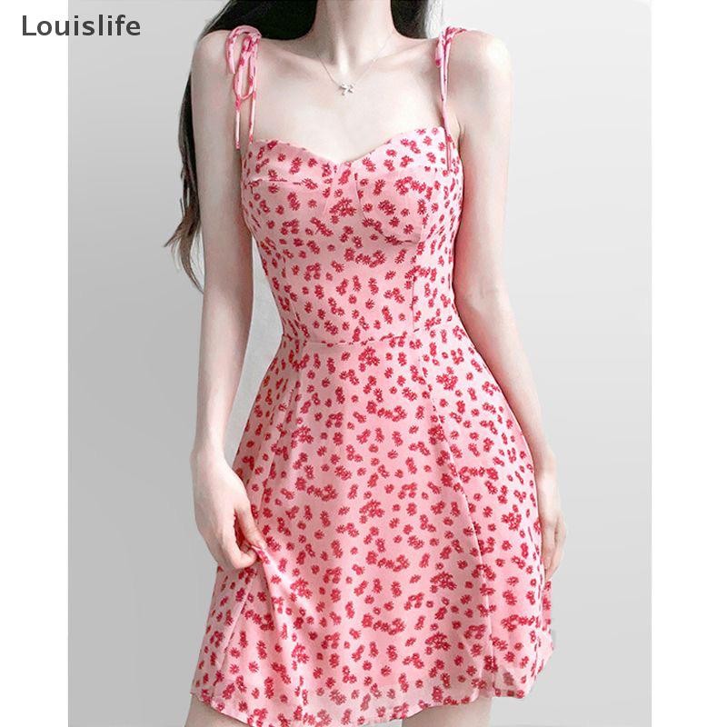 LLPH พิมพ์รัดตัวสไตล์เซ็กซี่ผู้หญิงผ้าพันคอ Lacing Up สลิงวันหยุดมินิเดรส LLP | Shopee Thailand