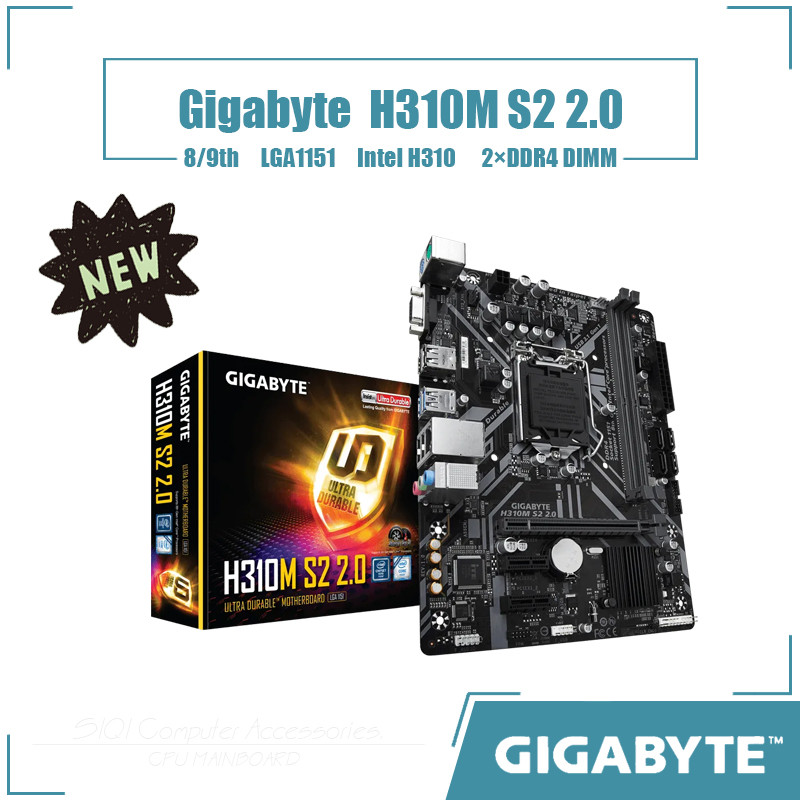 [ใหม่] เมนบอร์ด Gigabyte H310M S2 2.0 Intel H310 2DDR4 DIMM LGA1151 เมนบอร์ดเดสก์ท็อป | Shopee ...
