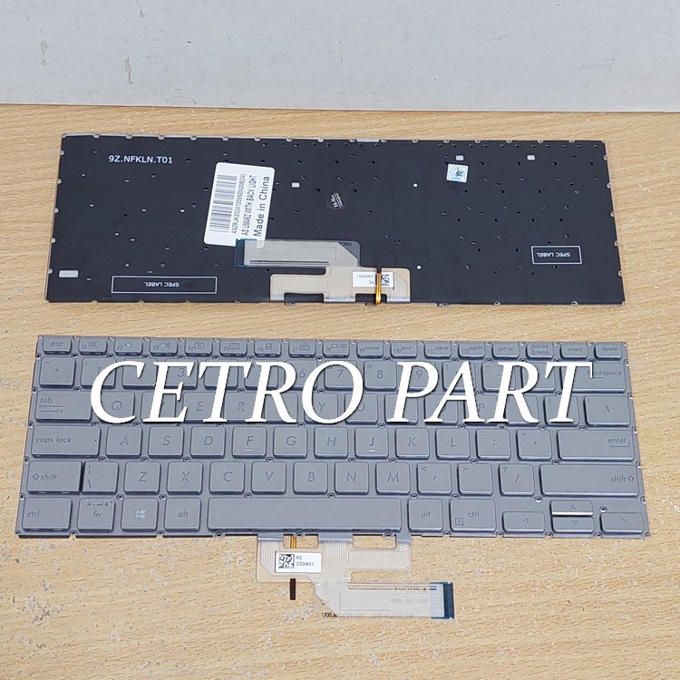 คีย์บอร์ด Asus Zenbook Flip 14 UM462D UM462DA UM462 Siver Backlight ...