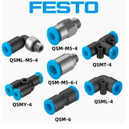 ขั้วต่อ Festo QSML-M3-M5-4-6 QSML-1/8-4-6, QSML-G1/8-4, QSML-G1/8-6 ...