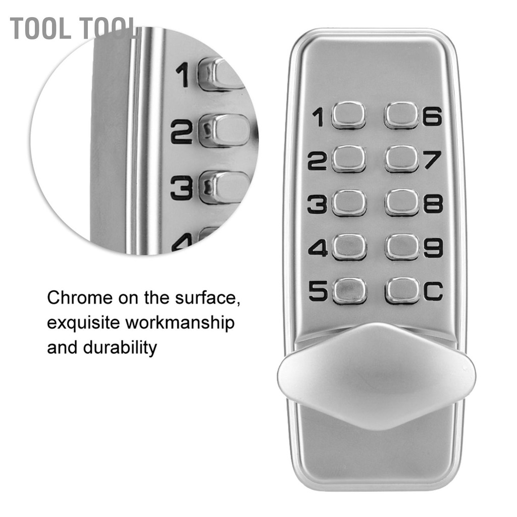 Tool 2 ‑ 4 Digits MiNi Mechanical Code Lock Cabinet Indoor Outdoor Door Password Security Coded ...