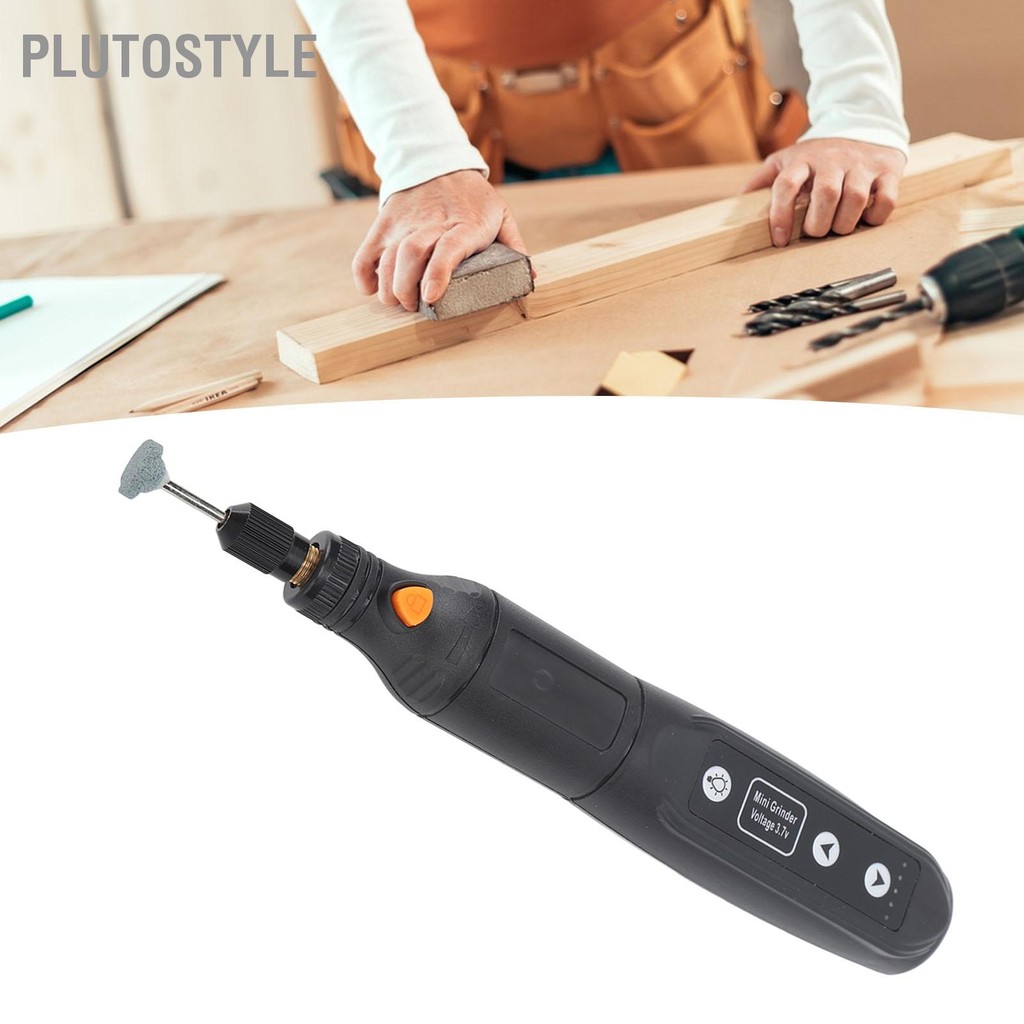PLUTOSTYLE 5 Speed 3.7V Mini Cordless Rotary Tool Electric Grinder Set ...
