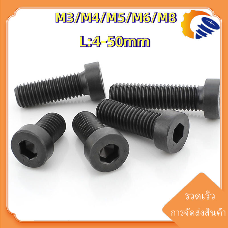 [ZY02-TH-X] Hexagon Socket Head Cap Screws Low Head DIN7984 น็อตหัวจมบาง ระดับ 12.9 เหล็กกล้า ...