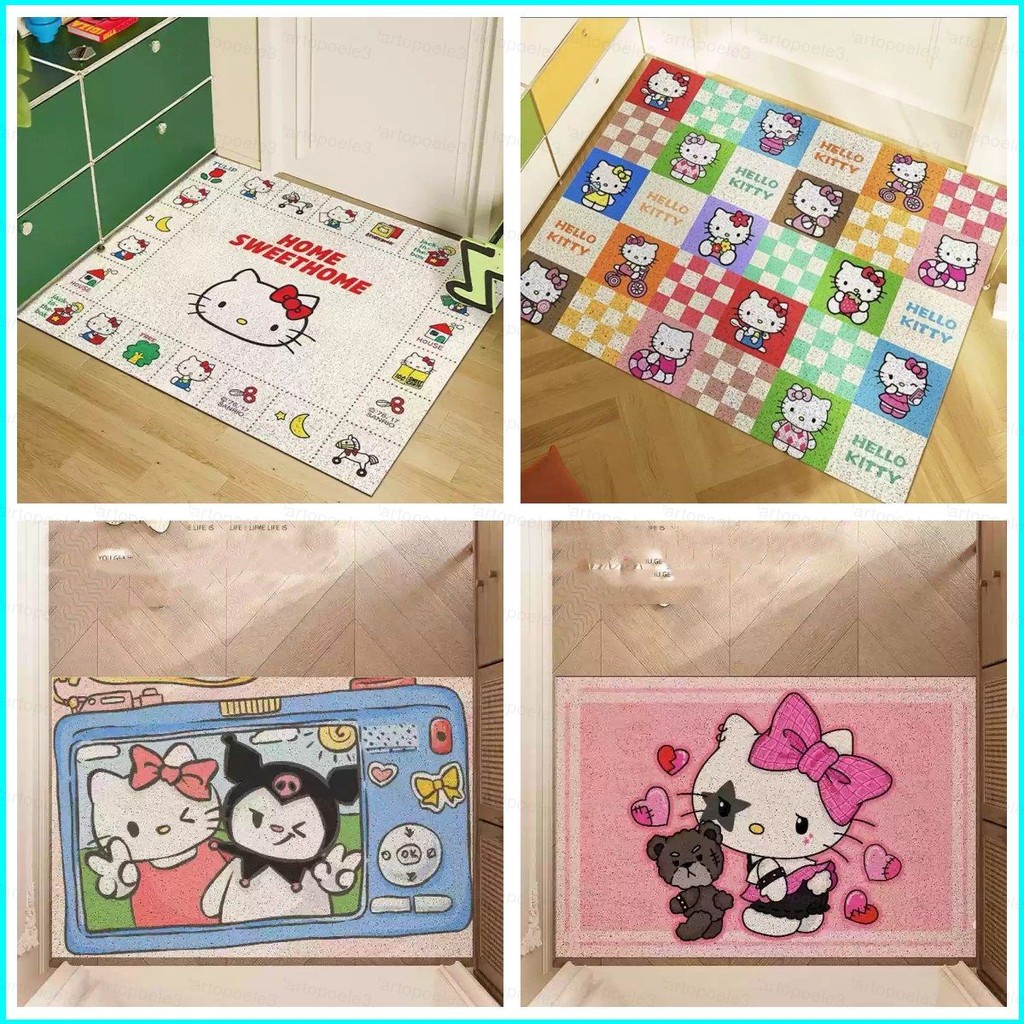 Ellen Hello Kitty Kuromi Home พรมปูพื้น Entrance ประตูห้องนอนในร่ม ...