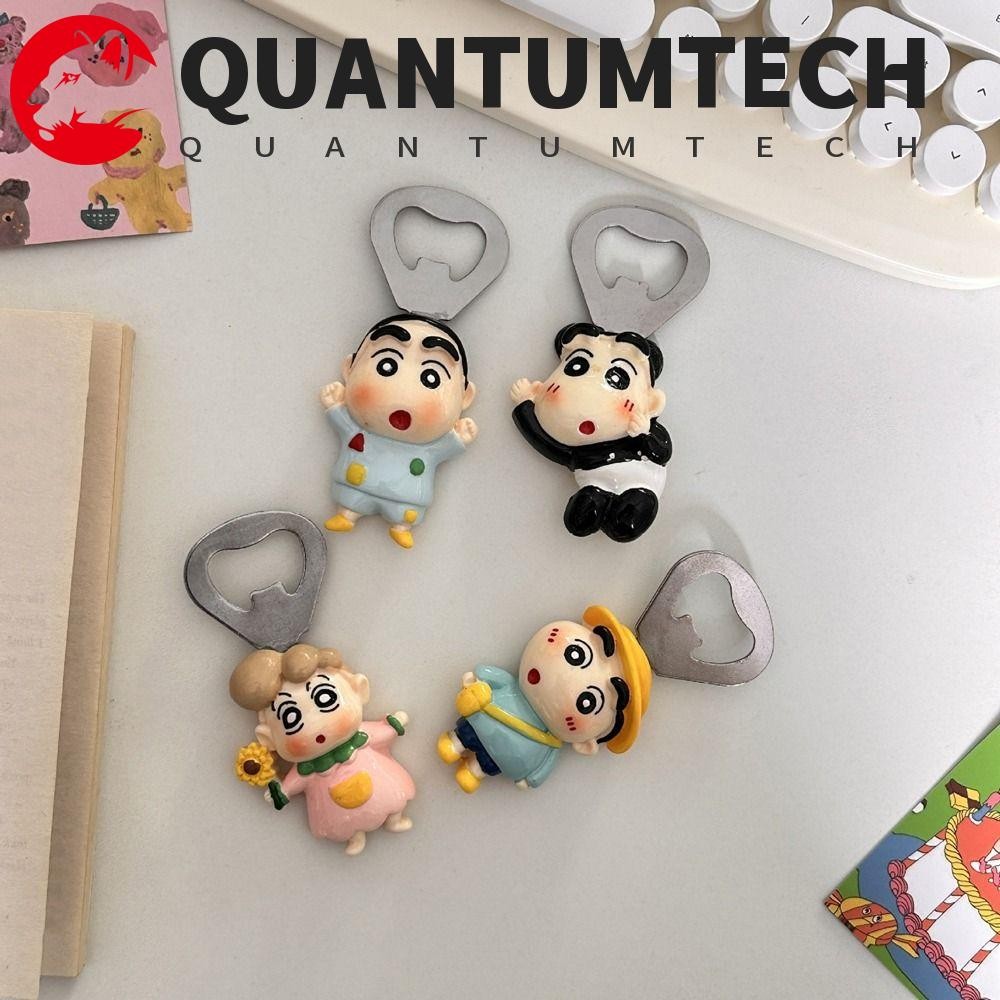 QUANTUMTECH ที่เปิดขวดเครยอนชินจัง, สิ่งประดิษฐ์เปิดเบียร์แม่เหล็กเรซิน, Kawaii ตกแต่งการ์ตูน ...