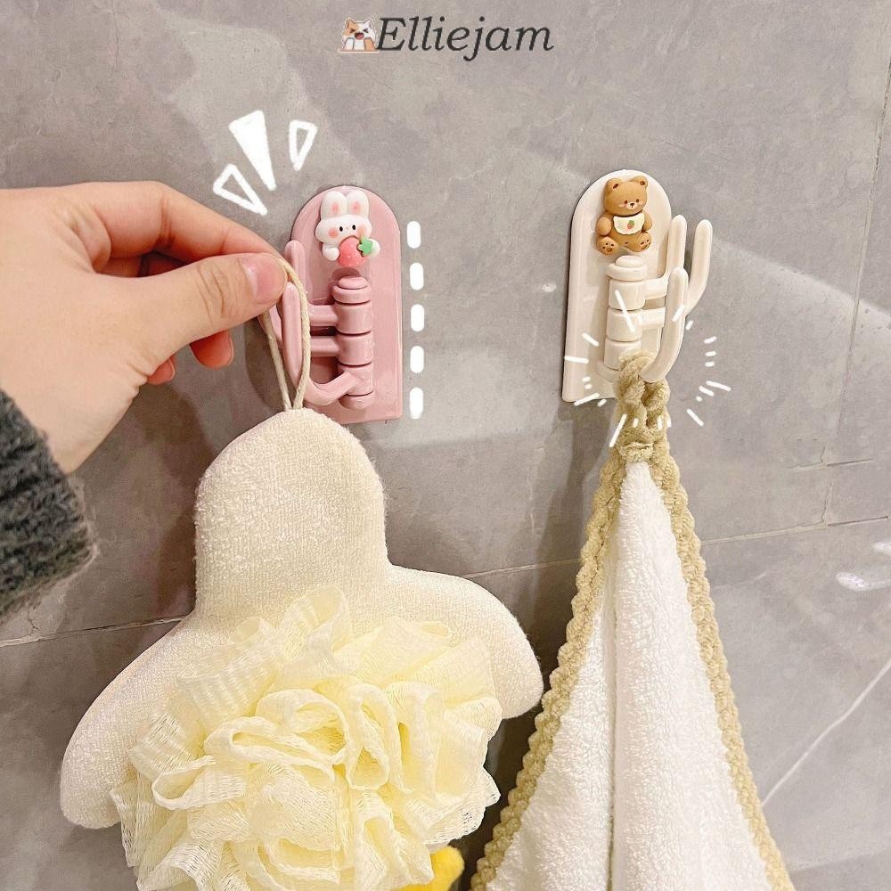 ELLIEJAM หอพัก Hook, Sanrio Punch-free Wall Hook, น่ารัก 3 สาขา Strong ...