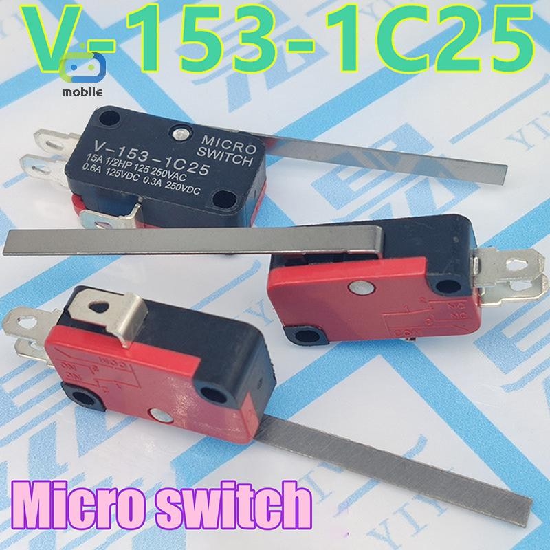 [maygood] 5 ชิ้น V-153-1C25 Micro Switch 16A 250VAC SPDT Momentary Travel Limit Switch 1NO1NC ...