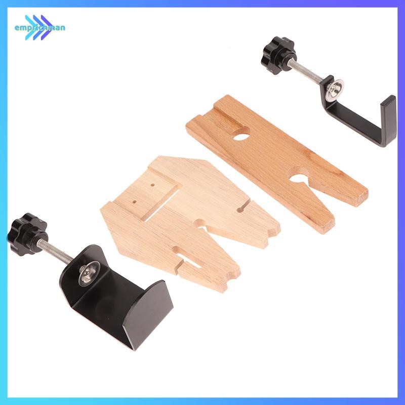 EPMN> 1 ชุด Bench Pin Clamp V-Slot Fixing คลิปสําหรับ Workbench ไม้ปรับ ...