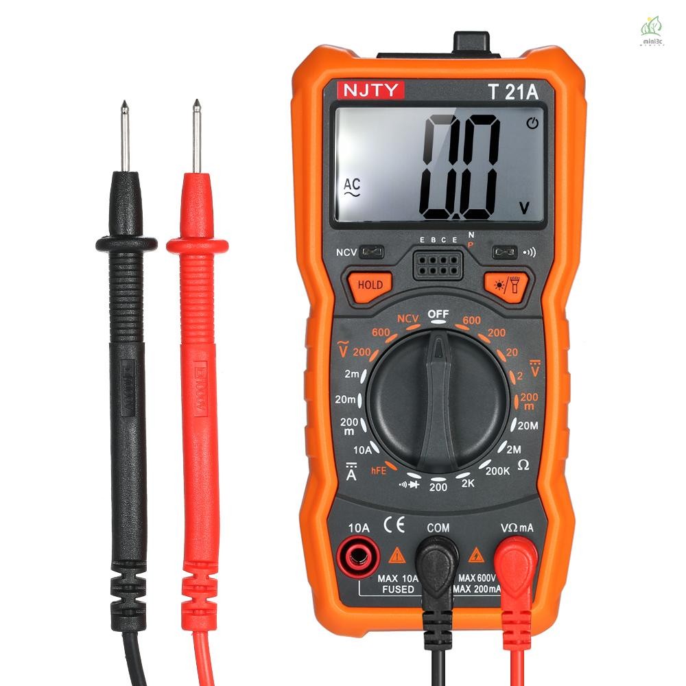 NJTY Mini Digital Multimeter 1999 นับ Multi-functional Non Contact ...