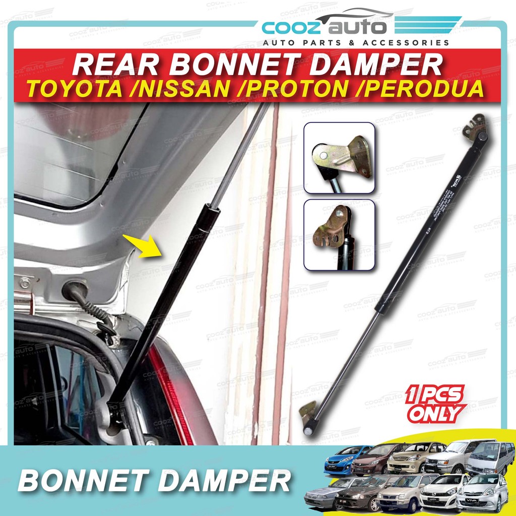 รถด้านหลัง Bonnet Damper โช้คอัพ Perodua Myvi Kancil Alza Axia Proton ...
