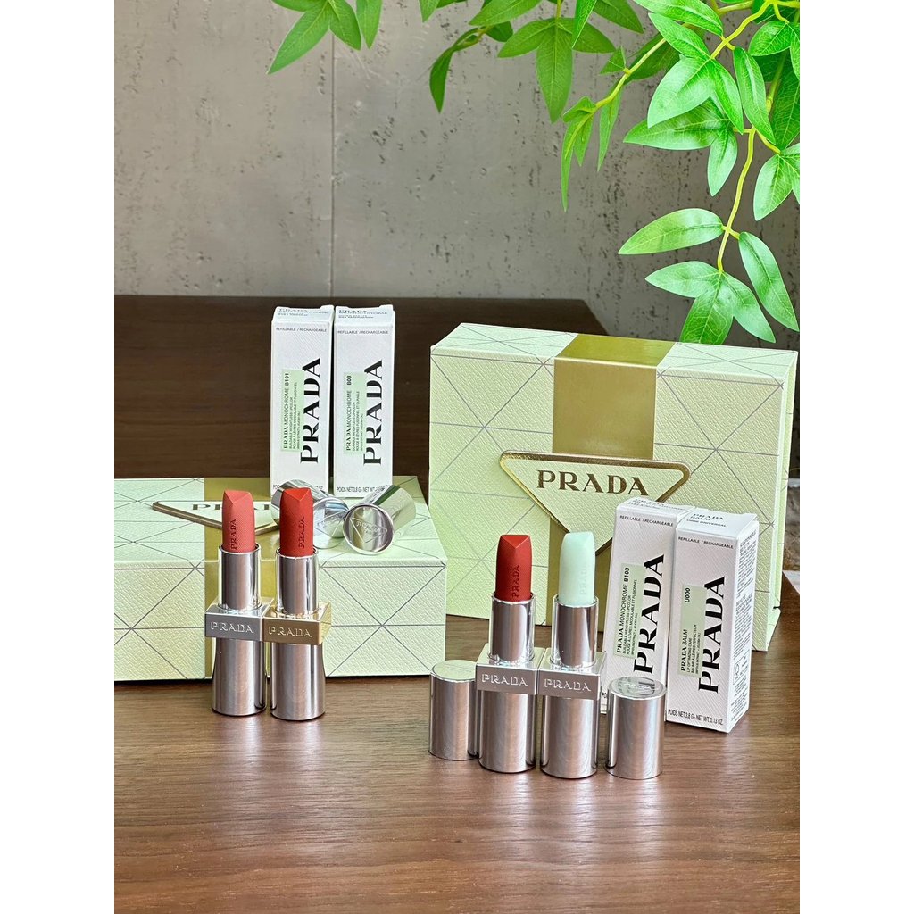 [ให้ของขวัญ] PRADA PRADA Double Lipstick Gift Box Set ของขวัญวันเกิด ...