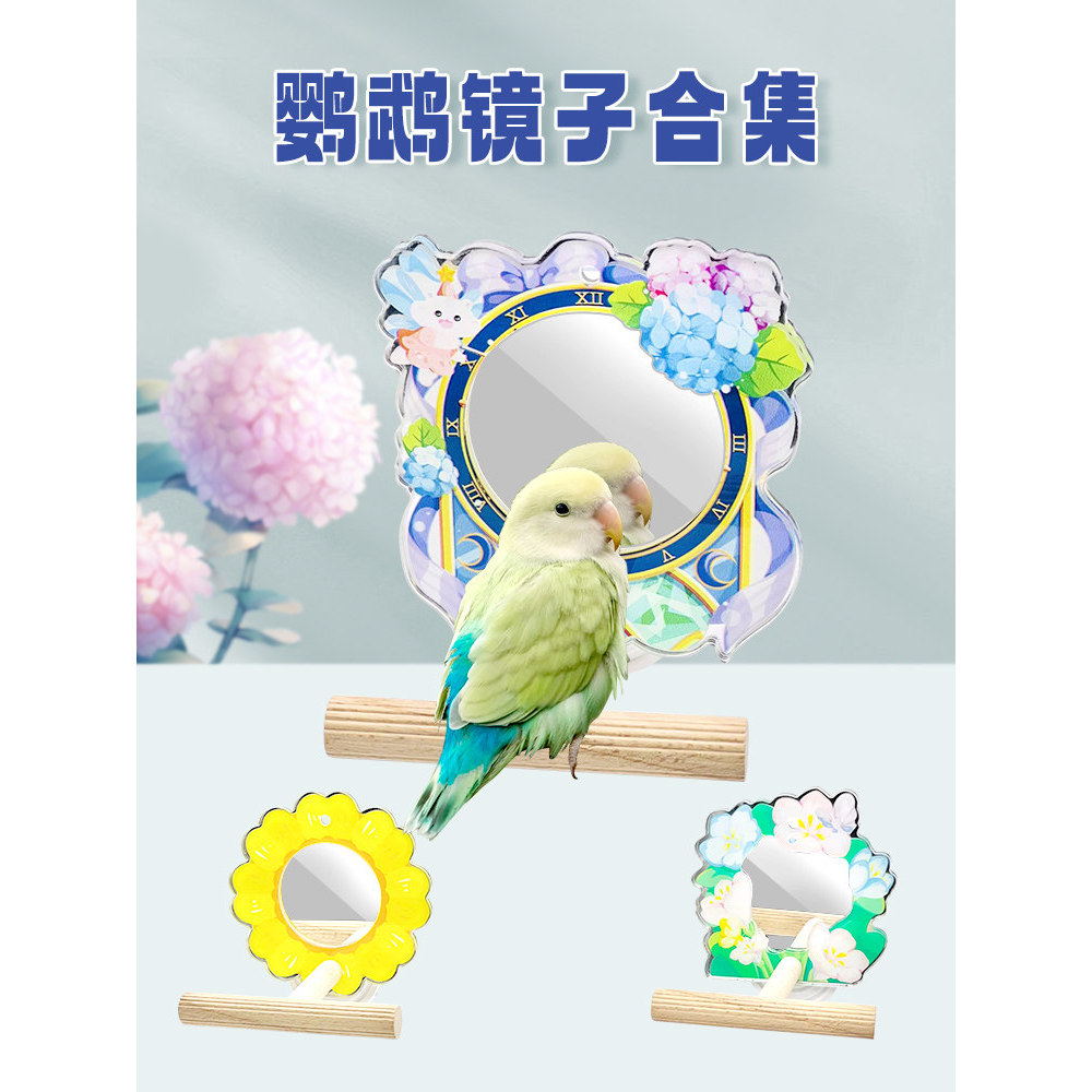 T Tiger Skin Phoenix Peony Parrot Mirror ดอกทานตะวัน/ไอศกรีมกล้วยไม้ ...