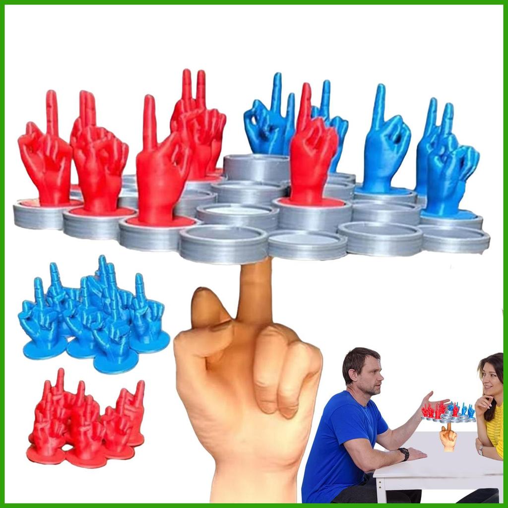 Finger Balance Board Game Finger Balancing Toy Game Board Middle Finger ...
