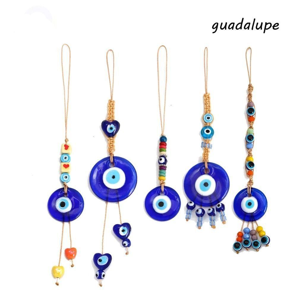 GUADALUPE Blue Eye Key Chain Creative Simple Retro แก้วจี้บุคลิกภาพ ...