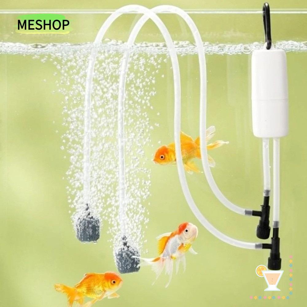 MESHOPTH ปั๊มลมออกซิเจนตู้ปลา, USB Dual-hole Fish Tank Air Compressor ...
