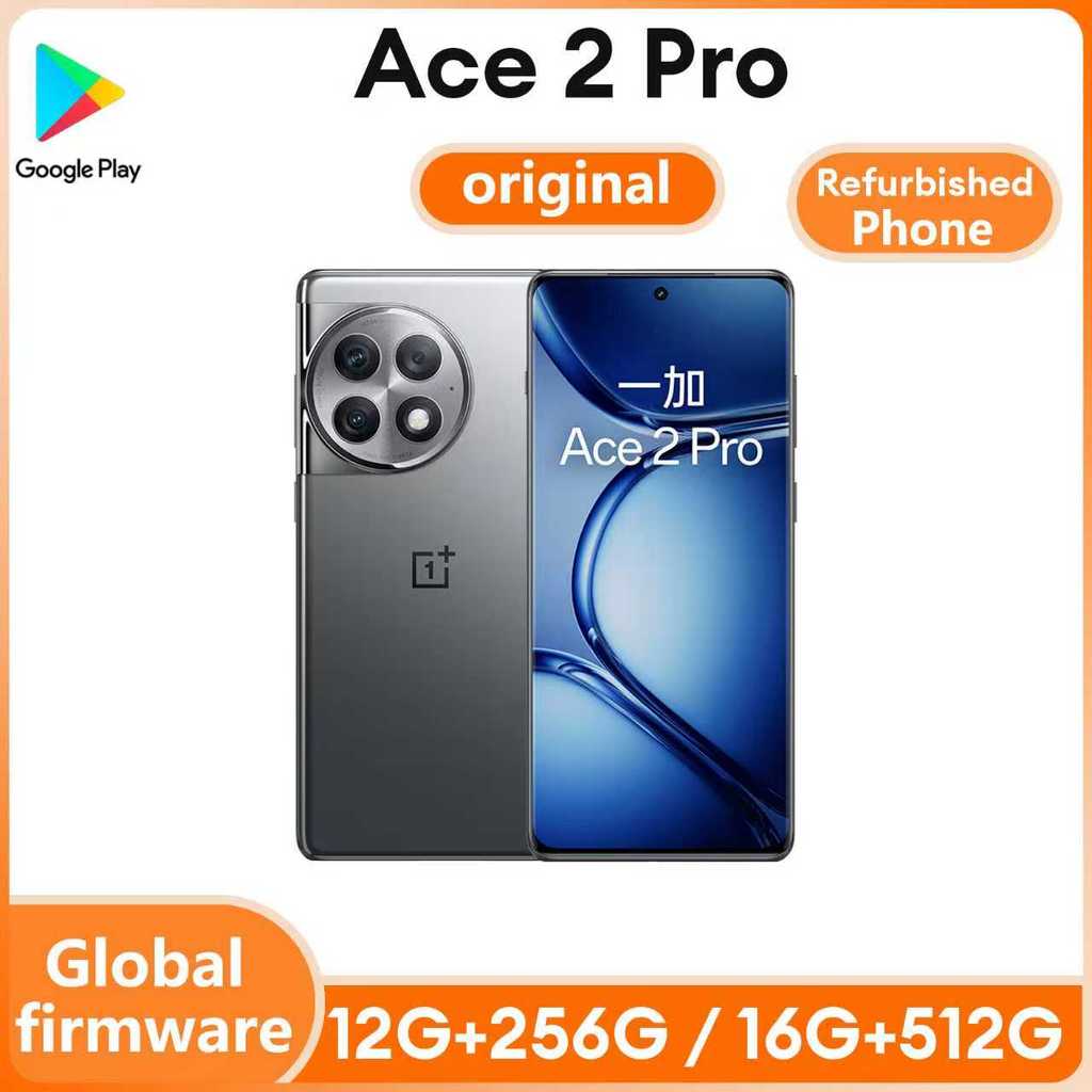 Refurbished Global Rom Oneplus Ace 2 Pro 5Gสมาร์ทโฟน6.74 "AMOLED 120HZ ...