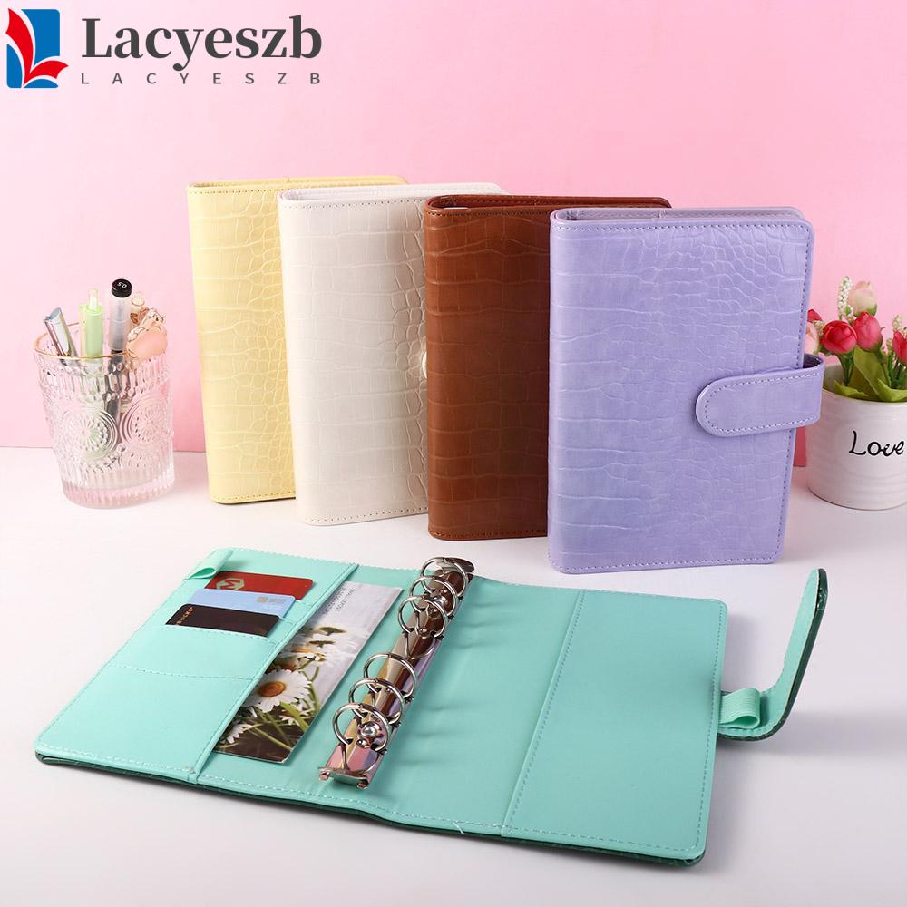 LACYESZB Binder Cover Diary Agenda เครื่องเขียน Ring Binder ลายจระเข้ ...