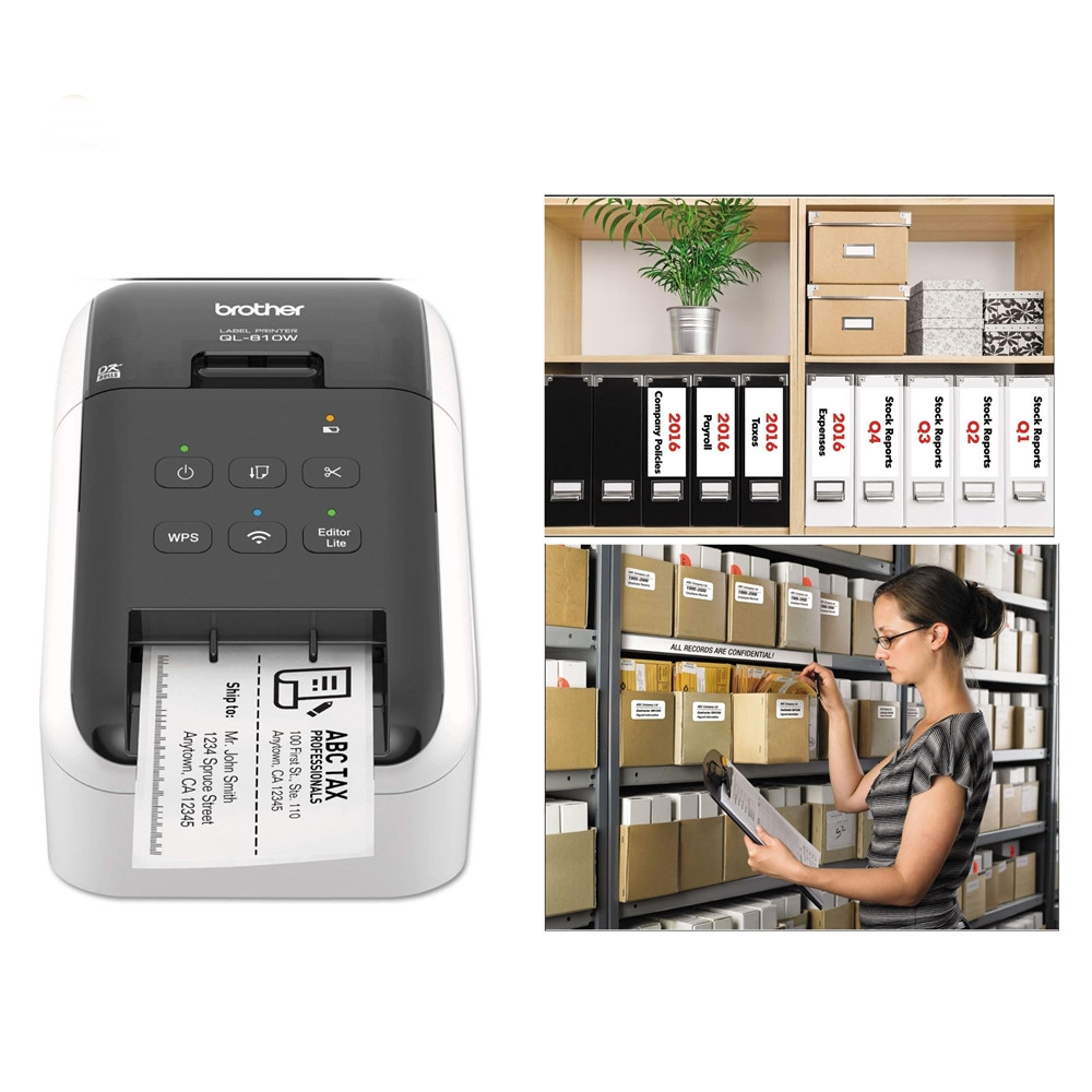 เครื่องพิมพ์ฉลาก Brother LQ-810W Professional Label Printer Direct ...