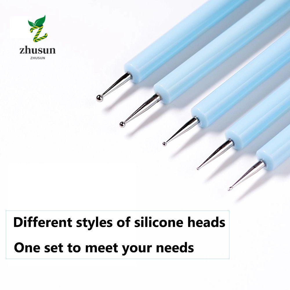 ZHUSUN แปรง Dotting DIY แกะสลัก Clay Nail Art | Shopee Thailand