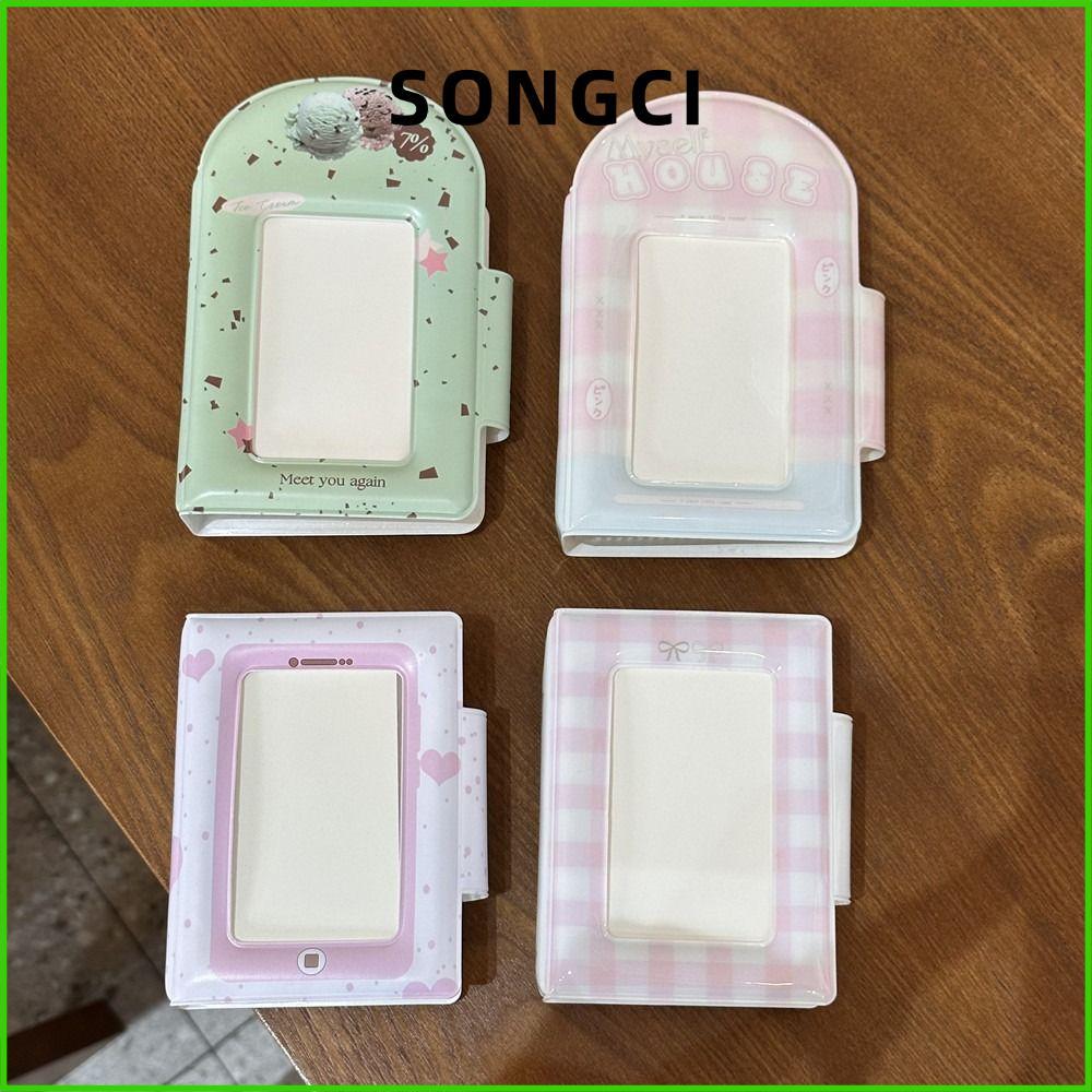 Songci โฟโต้แคดHOLDER ซองใส่ภาพถ่ายเหมือนอัลบั้มเพลง K-pop ขนาด 3 นิ้ว ...
