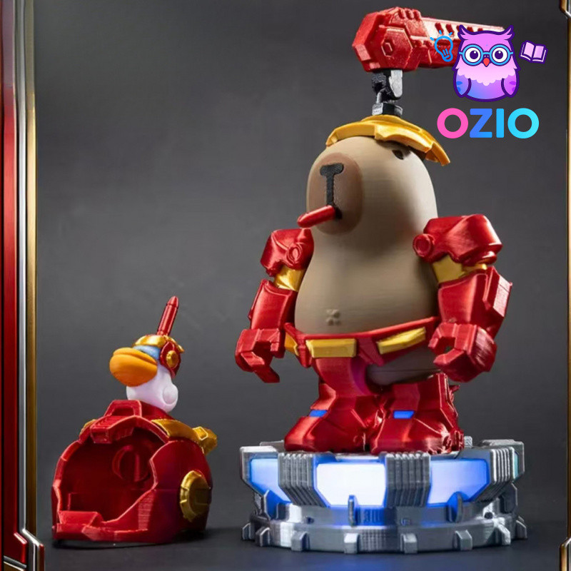 ราคาเข็ม [ของแท้] Magnetic Iron Man Capybara Doll Decompression Toy 3d ...