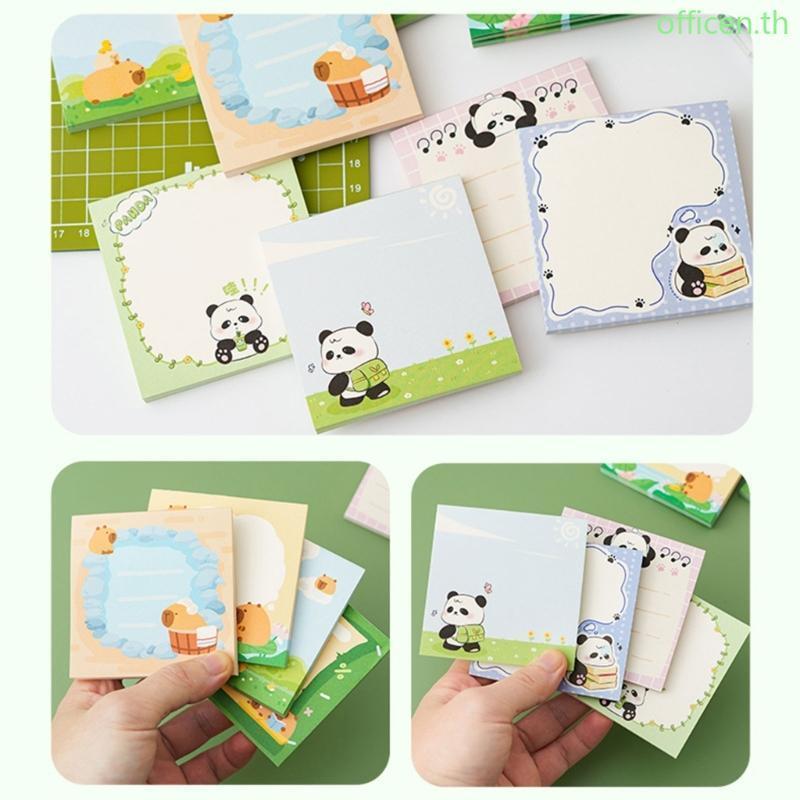 Cen 5 ชิ้นชุดสัตว์น่ารัก Sticky Memos Pad Sticky Note การ์ตูน Panda ...