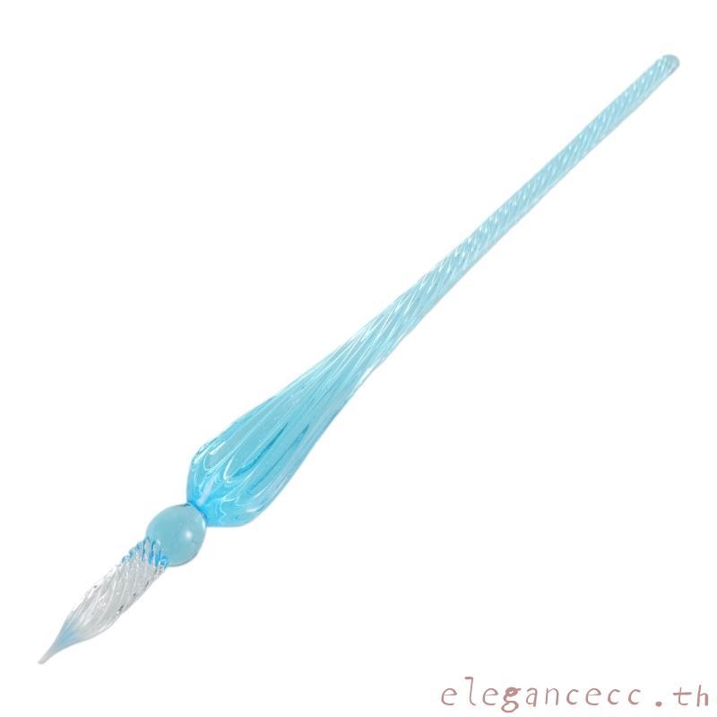 ELEGAN Vintage Glass Dip Dipping Pen Signature Filling Ink Fountain ...