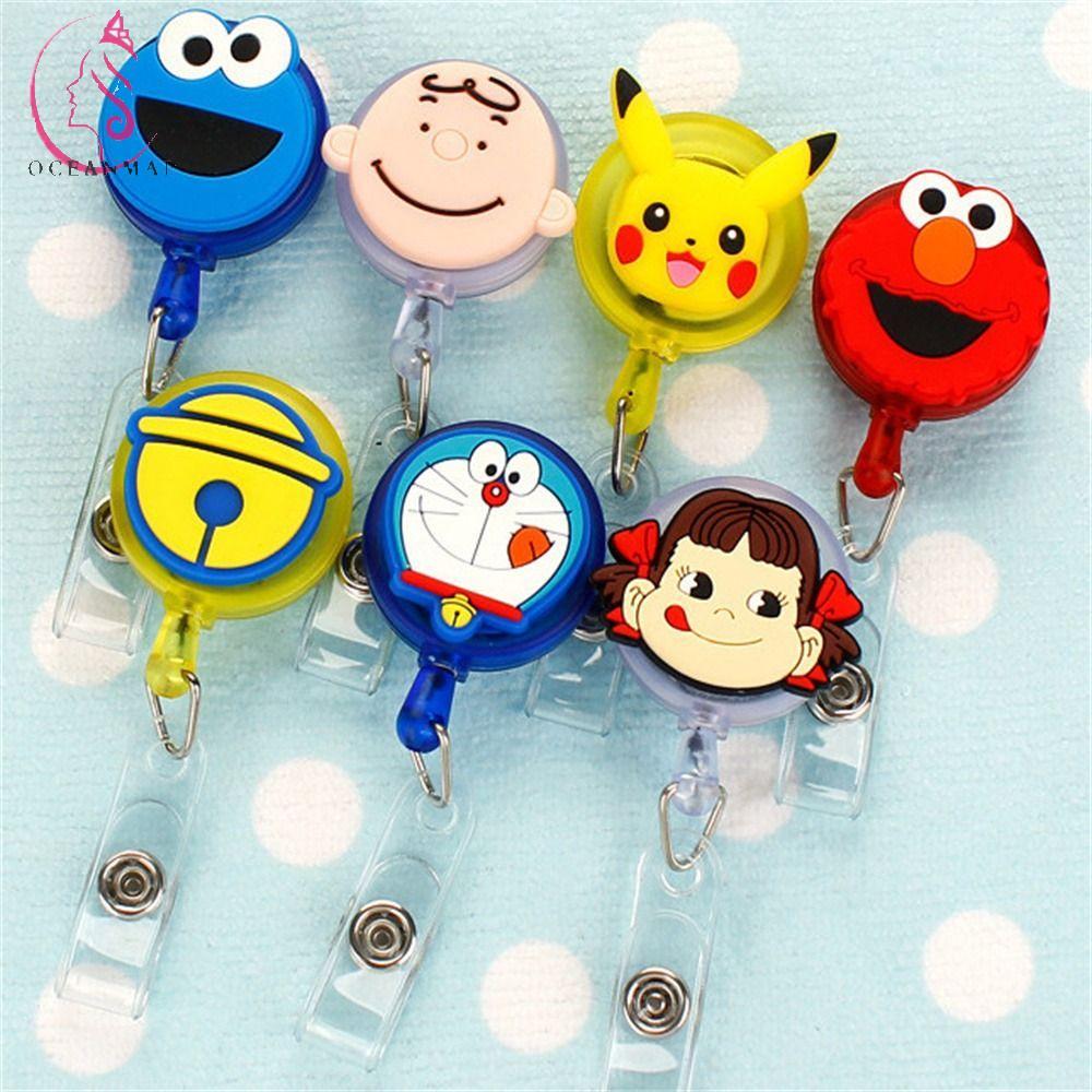 OCEANMAP ID Card Clips Doraemon Nurse Doctor Doraemon Card Holder Name ...