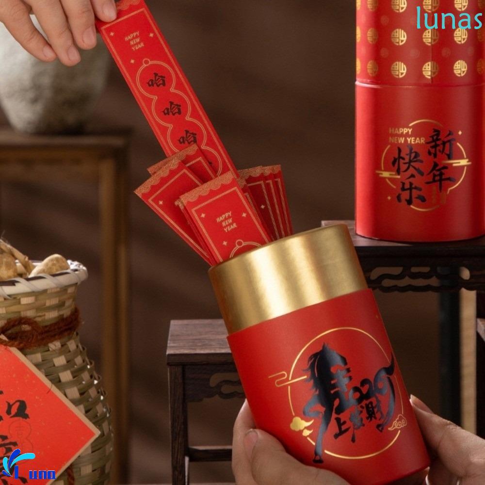 LUNASOL Draw Lot Red Envelope, Chinese Style Traditional 2026 Horse ...